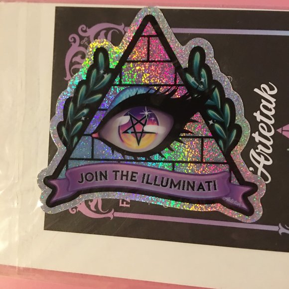 ArtEtak | Art | New Join The Illuminati Mini Print And Sticker Pack ...